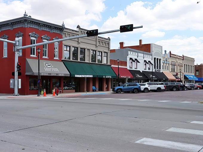 Seward's colorful downtown storefronts stand like a lineup of old friends, each with its own personality yet harmonizing perfectly along the main thoroughfare.