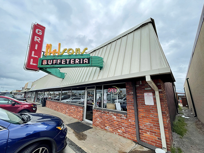 The A-frame architecture and vintage signage stand as proud reminders that some treasures don't need updating to remain relevant.