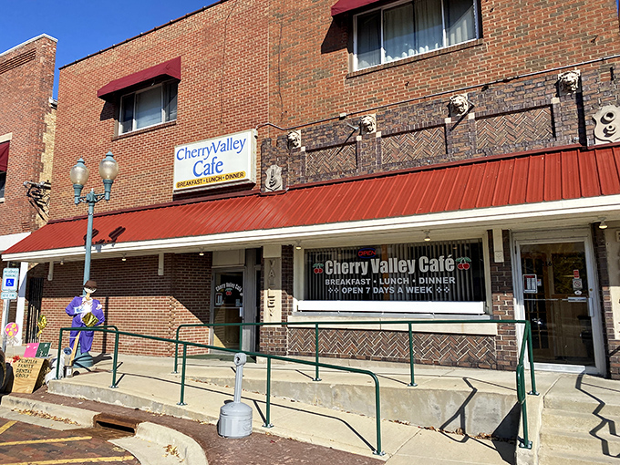 That iconic Cherry Valley Cafe sign promises three essential food groups: breakfast, lunch, and dinner &ndash; the holy trinity of diner cuisine.