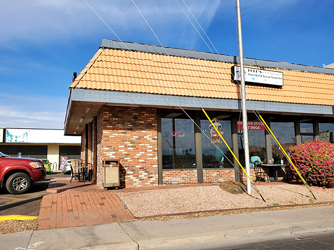 The unassuming yellow awning of Luke's beckons like a desert mirage for Chicago expats craving a taste of home. No fancy frills needed when the food does the talking.