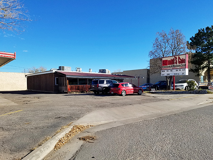 The unassuming exterior of Mike's Cafe proves once again that culinary treasures often hide in plain sight, like finding an Oscar winner at your local community theater.