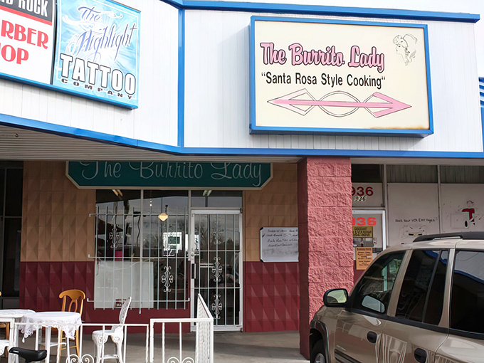 "Santa Rosa Style Cooking" isn't just a tagline&mdash;it's a promise. The sign's cheerful red and green chiles announce New Mexico's favorite question: red or green?