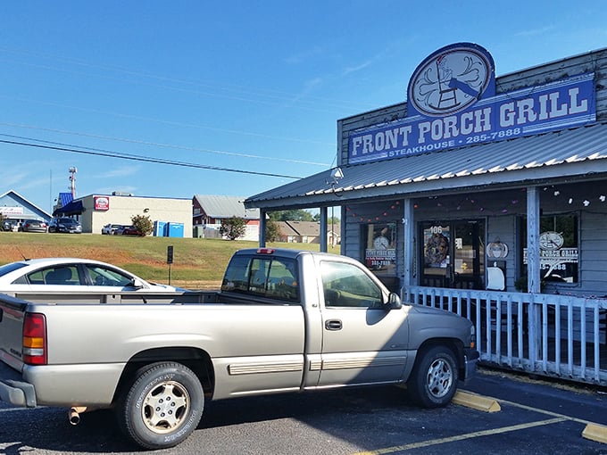 The unassuming exterior of Front Porch Grill in Millbrook promises what fancy restaurants often can't deliver: honest food that speaks directly to your soul.