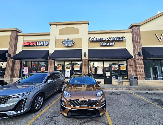 So Sweet Lebanese & French Pastries brings a touch of Mediterranean elegance to this Toledo strip mall, proving culinary treasures often hide in plain sight.