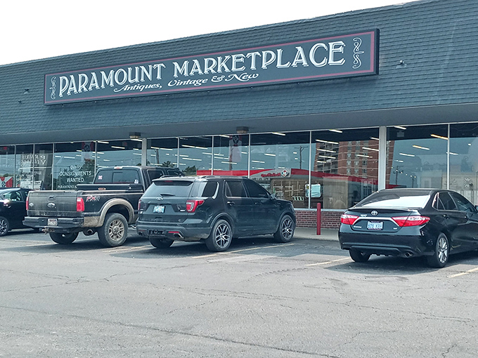 The unassuming storefront of Paramount Marketplace hides a treasure trove within, like finding a secret passage in your favorite childhood board game.