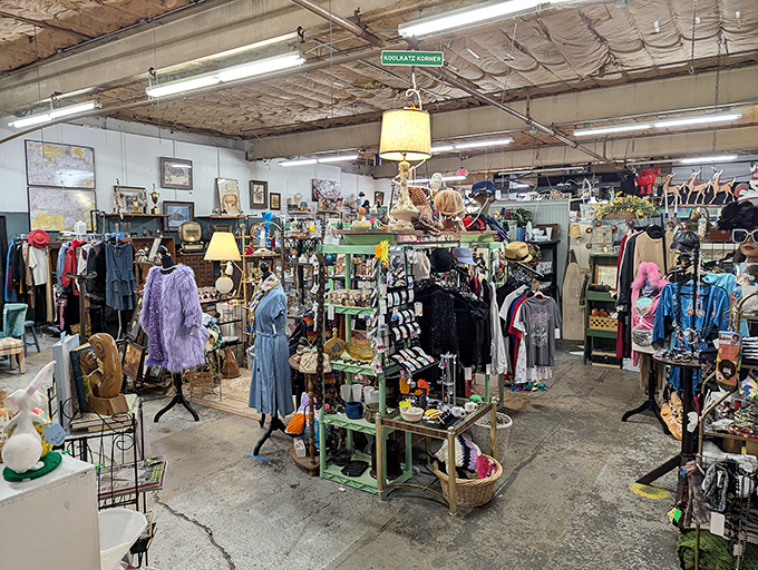 Step into this treasure hunter's paradise where vintage clothing, quirky collectibles, and nostalgic gems await around every corner.
