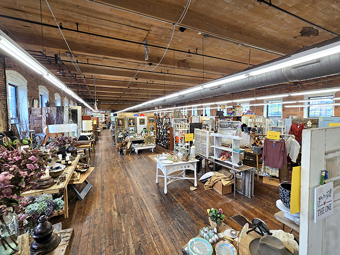 Wooden floors that creak with stories, exposed brick walls that whisper history &ndash; this isn't shopping, it's time travel with price tags.