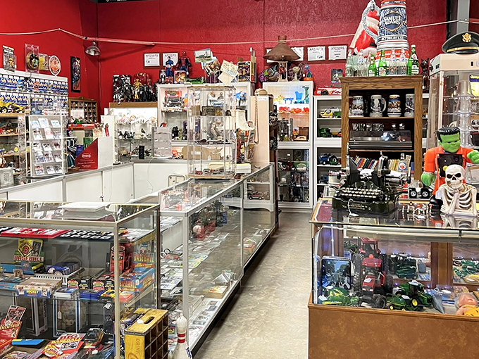 A treasure hunter's paradise where every shelf tells a story. This booth alone could keep you happily lost for hours.