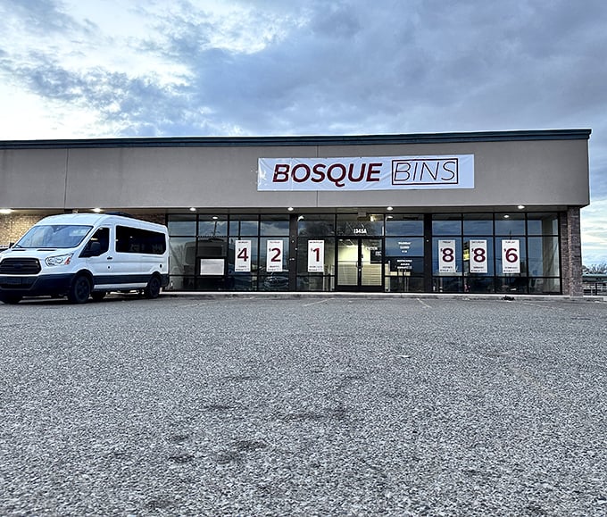 The storefront beckons with promises of massive savings on everything from home goods to electronics and toys.