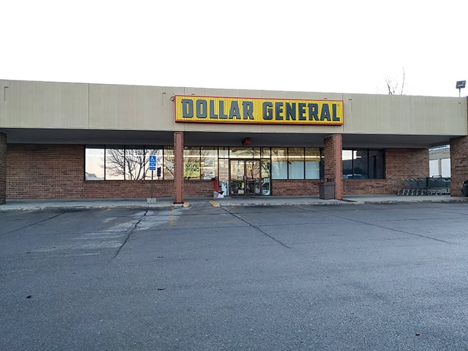 The brick facade and welcoming entrance promise treasures within for shoppers of all budgets and backgrounds.