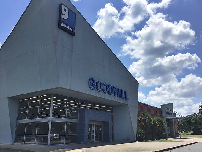 Bathed in Louisiana sunshine, this architectural standout houses treasures waiting to be discovered by savvy secondhand shoppers.