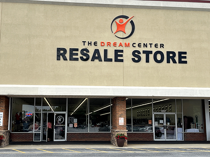 The unassuming storefront belies the treasure trove within. Like a retail TARDIS, the Dream Center Resale Store is definitely bigger on the inside.