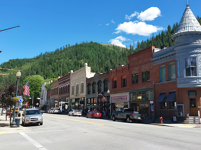 The colorful storefronts of Wallace's main street could double as a Norman Rockwell painting come to life&mdash;if Norman had a thing for mining towns.