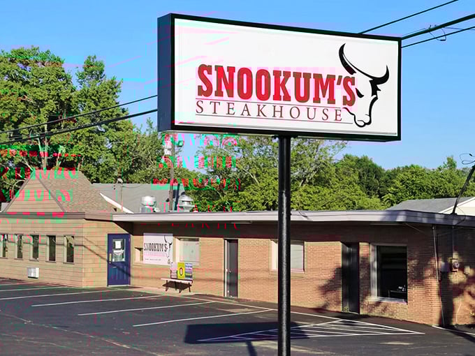 The unassuming sign promises what lies within: beef nirvana. Like finding a treasure map where X marks the spot for your taste buds.