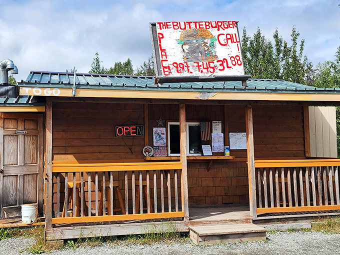 Rustic charm meets burger paradise at this unassuming Palmer treasure. The American flag stands guard over Alaska's answer to comfort food.