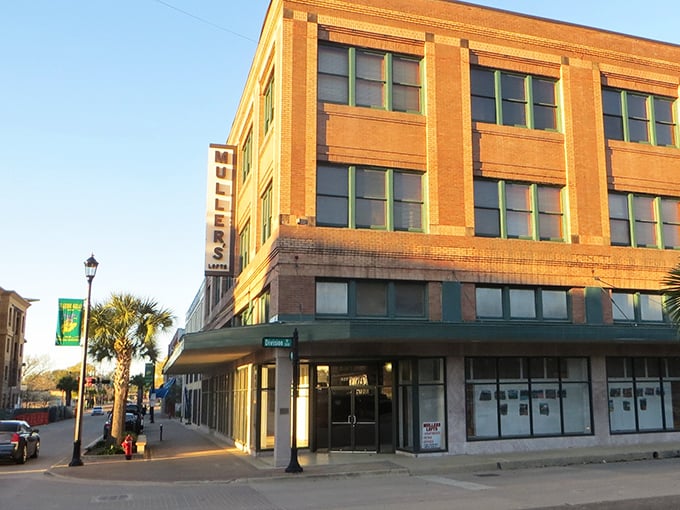 Historic brick buildings stand as silent witnesses to Lake Charles' evolution, where past and future blend into an affordable retirement paradise.