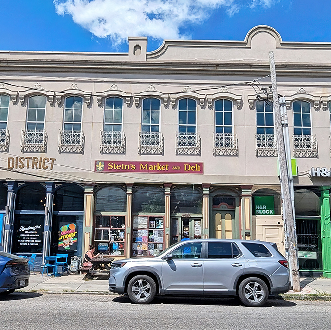 Stein's Market and Deli stands proudly on Magazine Street, a two-story architectural gem that houses sandwich perfection behind those poster-covered windows.