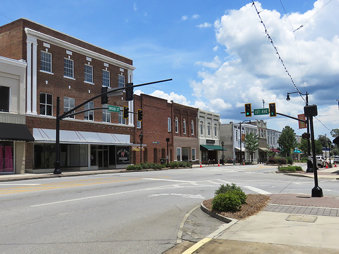 Broad Street's charming storefronts have witnessed generations of Cairo life, their brick facades telling stories that no smartphone app ever could.