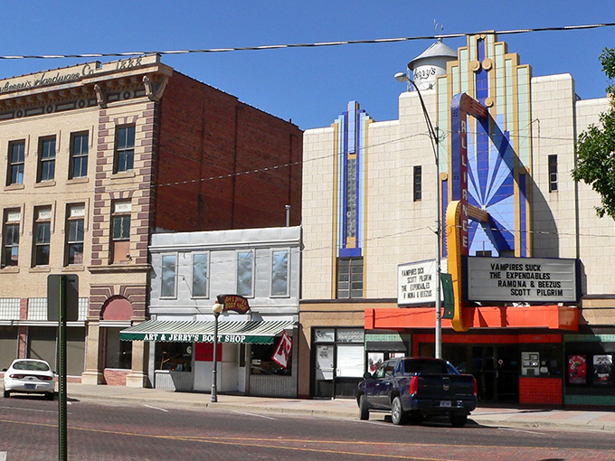 Downtown Alliance showcases classic Americana with its brick-paved streets and historic theater marquee. Small-town charm with big personality.