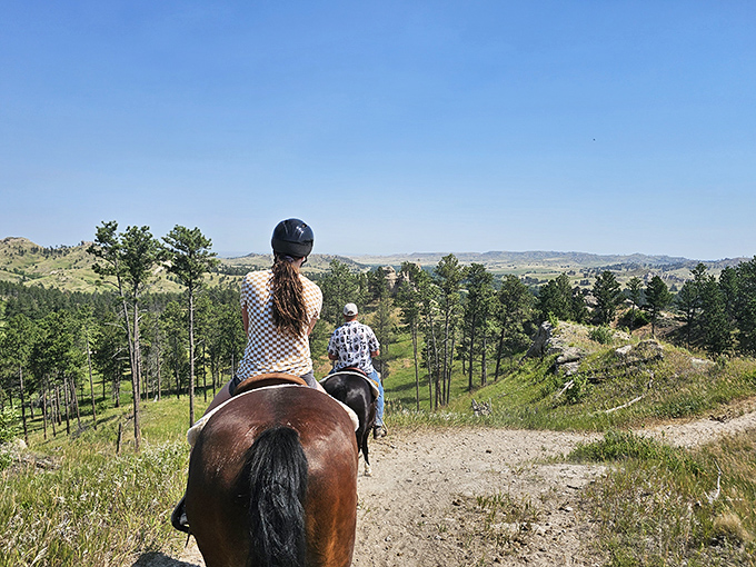 Horseback riding through Chadron's pine-studded hills feels like starring in your own Western, minus the dramatic showdowns and uncomfortable leather chaps.