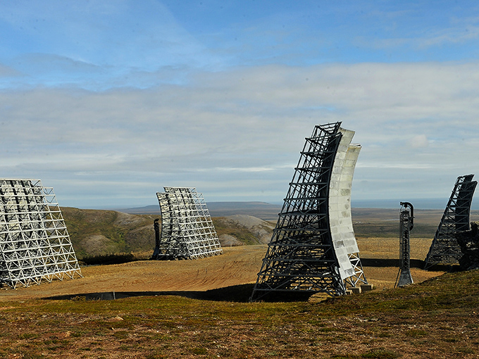 The White Alice Communications System stands like ancient sentinels on the tundra, ready to broadcast your coordinates to the Rebel Alliance.