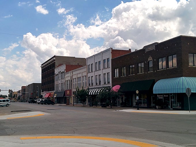Downtown Chickasha greets you with classic Americana charm &ndash; colorful awnings and historic buildings that whisper stories from simpler times.