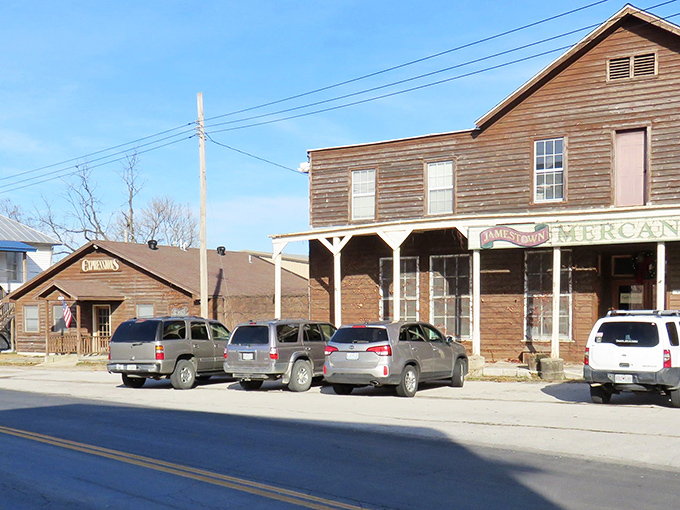 The Jamestown Mercantile stands as a testament to simpler times, when general stores were the heart of small-town America.