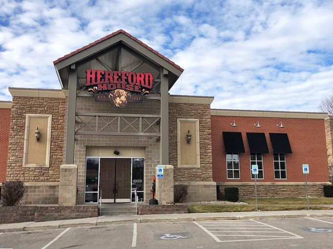 Beneath Kansas skies, Hereford House's welcoming entrance says "serious about steak" without shouting it&mdash;the culinary equivalent of a firm handshake.