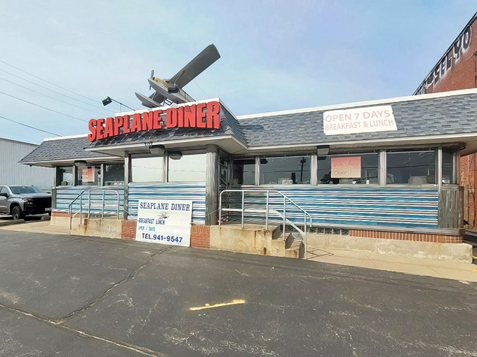 Look closely at that seaplane model perched atop&mdash;a whimsical touch that's been guiding food pilots to safe landings since forever.
