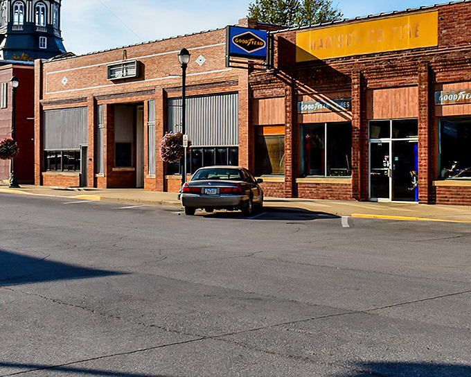 Classic brick storefronts line the streets like scenes from a Norman Rockwell painting come alive.