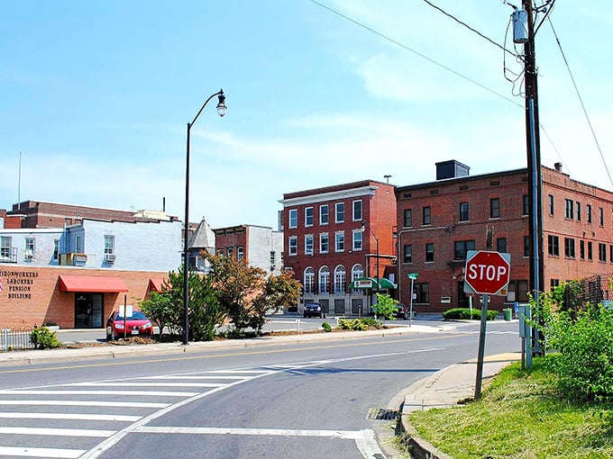 Cumberland's brick-paved pedestrian downtown feels like stepping into a movie set where rent prices are still stuck in the 1990s.