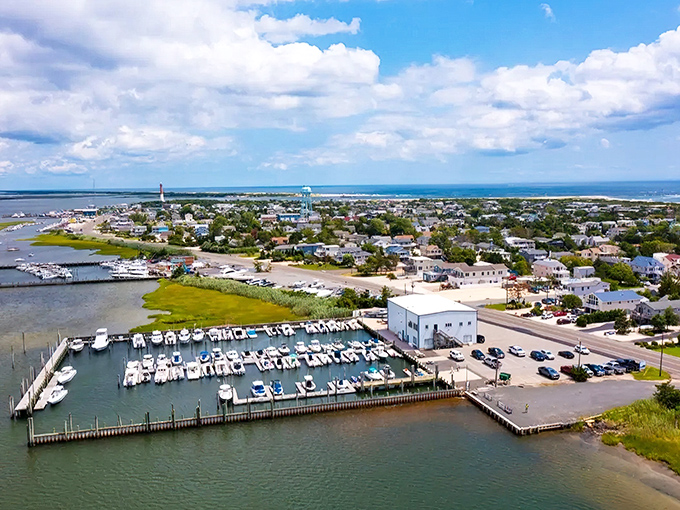 Barnegat's marina view captures that perfect moment when you realize retirement doesn't mean settling&mdash;it means upgrading to a waterfront lifestyle without Manhattan prices.