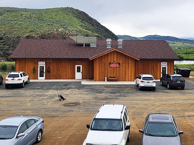 Montana's idea of a log cabin? A steakhouse that blends into the landscape like it was always meant to be there.