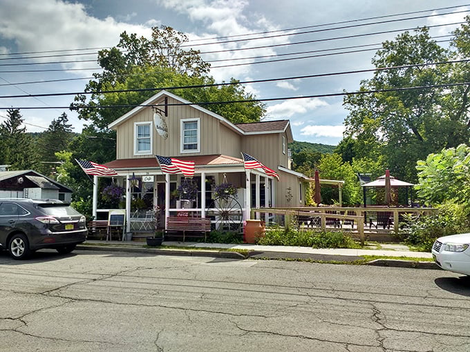 Nestled against rolling hills, Butterfields stands as a beacon of breakfast hope. The outdoor seating area promises al fresco dining where pancakes taste even better with a side of fresh air.