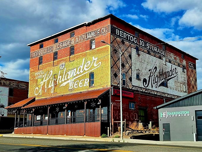 The historic brick building housing Casagranda's stands as a time capsule of Butte's glory days, complete with vintage Highlander Beer signage that practically tells you to come hungry.
