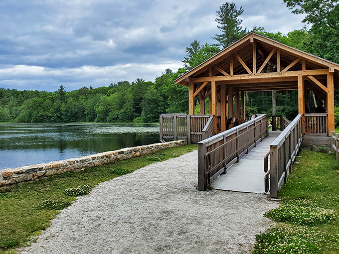 The covered bridge at Moore State Park isn't just Instagram bait—it's a portal to simpler times when "streaming" meant water, not Netflix.