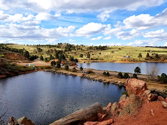 Where sky meets water meets wonder. The reservoirs at Curt Gowdy create mirror worlds that double the majesty of Wyoming's endless blue heavens.