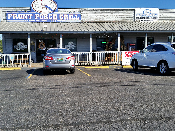 The unassuming exterior of Front Porch Grill in Millbrook promises what fancy restaurants often can't deliver: honest food that speaks directly to your soul.