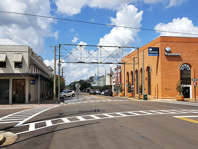 Downtown Brookhaven's historic storefronts stand like a time capsule of small-town Mississippi charm, inviting visitors to slow down and explore.