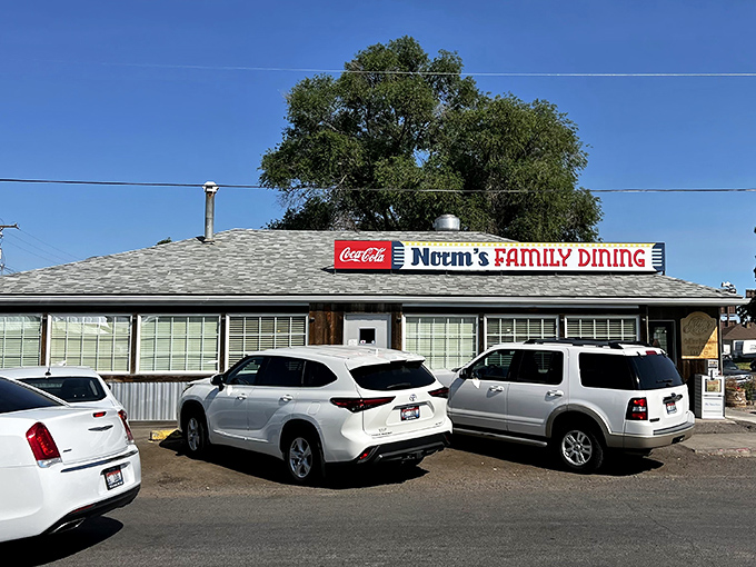 Even modern vehicles line up outside this timeless Twin Falls institution, where classic diner traditions continue to thrive against a changing world.