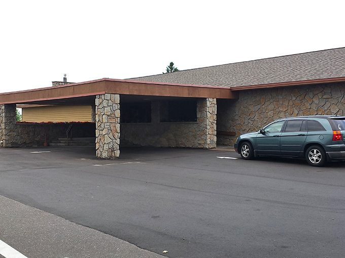 The stone facade of Lehman's stands like a sentinel of supper club tradition, promising comfort food treasures within its unassuming exterior.