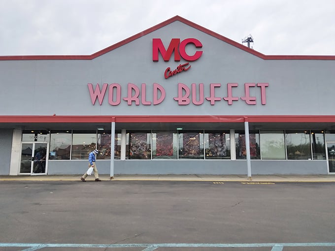 A lone diner approaches the culinary promised land, where the only difficult decision is which cuisine to pile on your plate first.