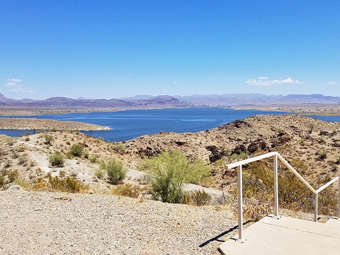 Where desert meets water in a surreal landscape that makes you question if you've stumbled onto a movie set or just Arizona's best-kept secret.