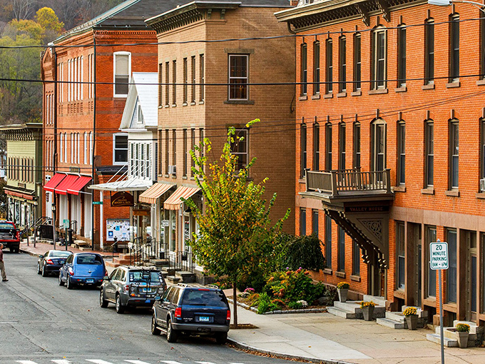 Main Street's brick buildings aren't just preserved &ndash; they're alive with stories. Like a Norman Rockwell painting where you can actually get decent coffee.