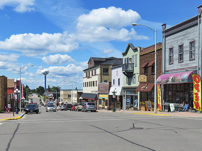 Ely's main street stretches toward the horizon like an invitation to slow down. The iconic State Theater sign stands sentinel over a town where adventure begins.