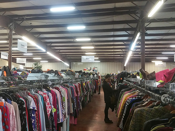 The unassuming exterior of Potter's House Thrift belies the wonderland of treasures waiting inside. Like a TARDIS of secondhand finds!