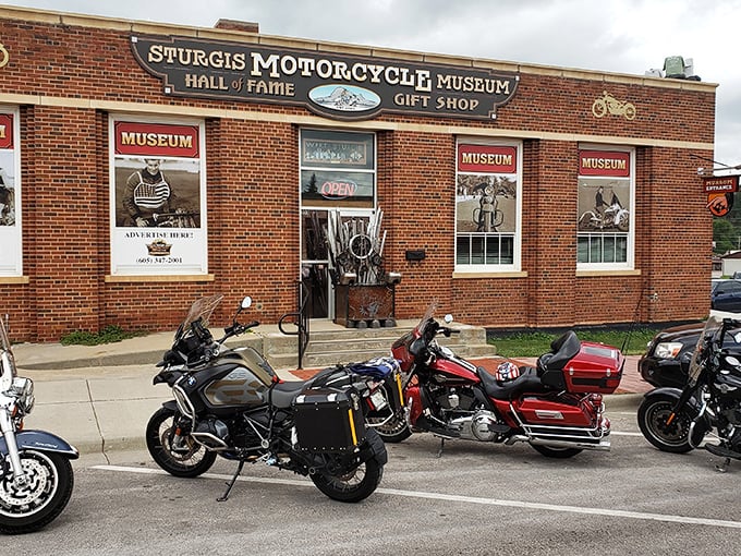 The brick facade of the Sturgis Motorcycle Museum welcomes chrome enthusiasts year-round, not just during rally season when the streets overflow with two-wheeled pilgrims.