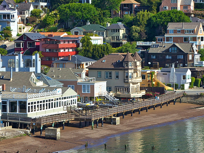 The turquoise waters lapping at Sausalito's shore could convince you you've somehow teleported to the Mediterranean. Pinch yourself&mdash;you're still in California!