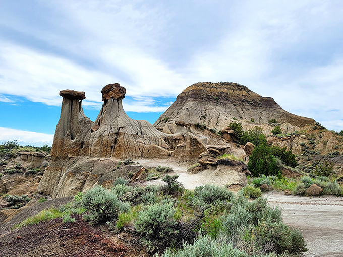 Nature's own sculpture garden! These otherworldly hoodoos look like they were designed by a geological artist with a flair for the dramatic.