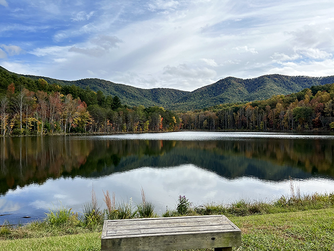 Mirror, mirror on the lake &ndash; South Mountains creates perfect reflections that would make Instagram filters jealous. Nature's photoshop at its finest.